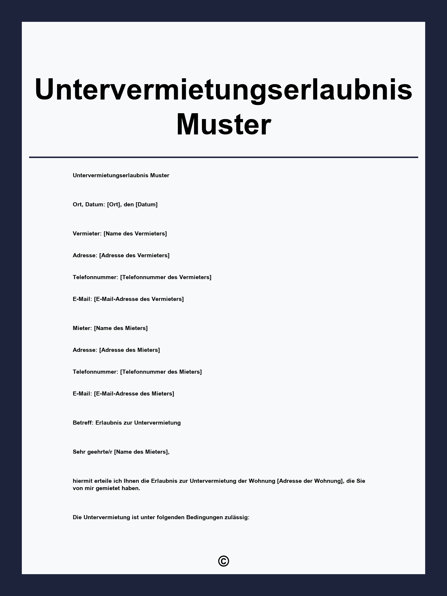 Erlaubnis Untervermietung Vorlage Schön Vorteilspaket Untermietvertrag